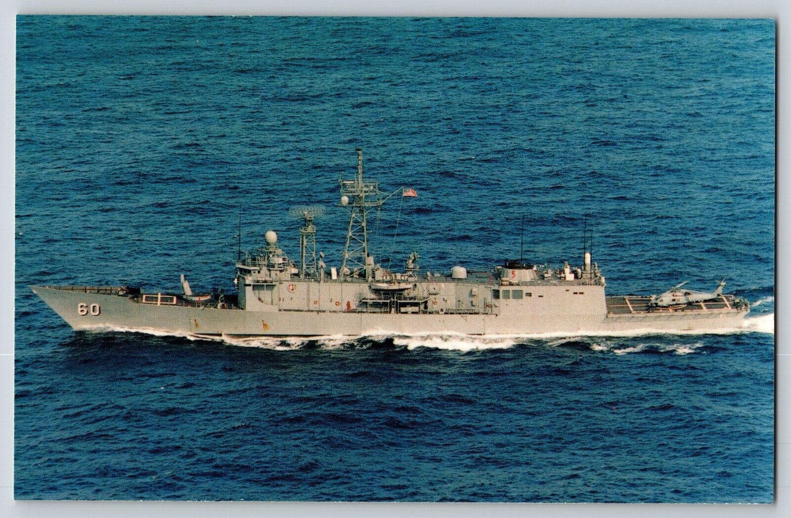 Postcard US Navy Ship - USS Rodney M Davis (FFG-60) - Guided Missile ...