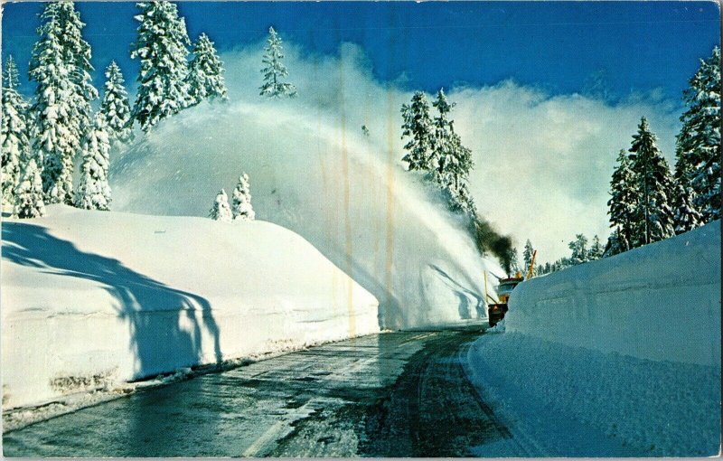 Rotary Snow Plow Sierra Region Highway Susanville California Vintage ...