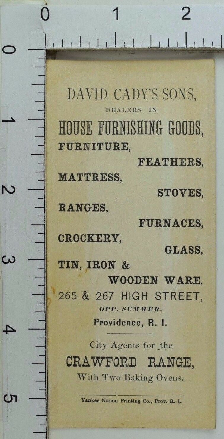 David Cady's Sons House Furnishing Goods Crawford Range Dad Son ...