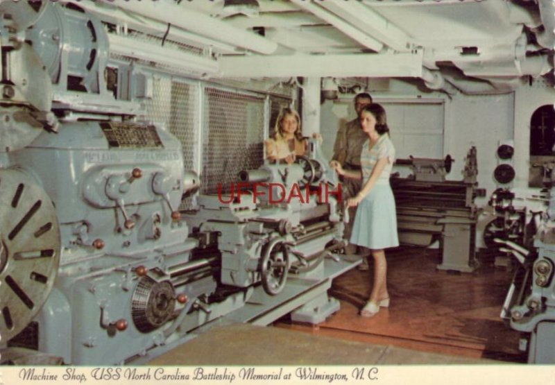 Continental-Size Machine Shop, USS North Carolina Memorial, Wilmington ...