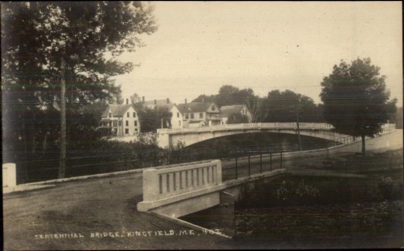 Kingfield ME Bridge c1910 Real Photo Postcard | United States - Maine ...