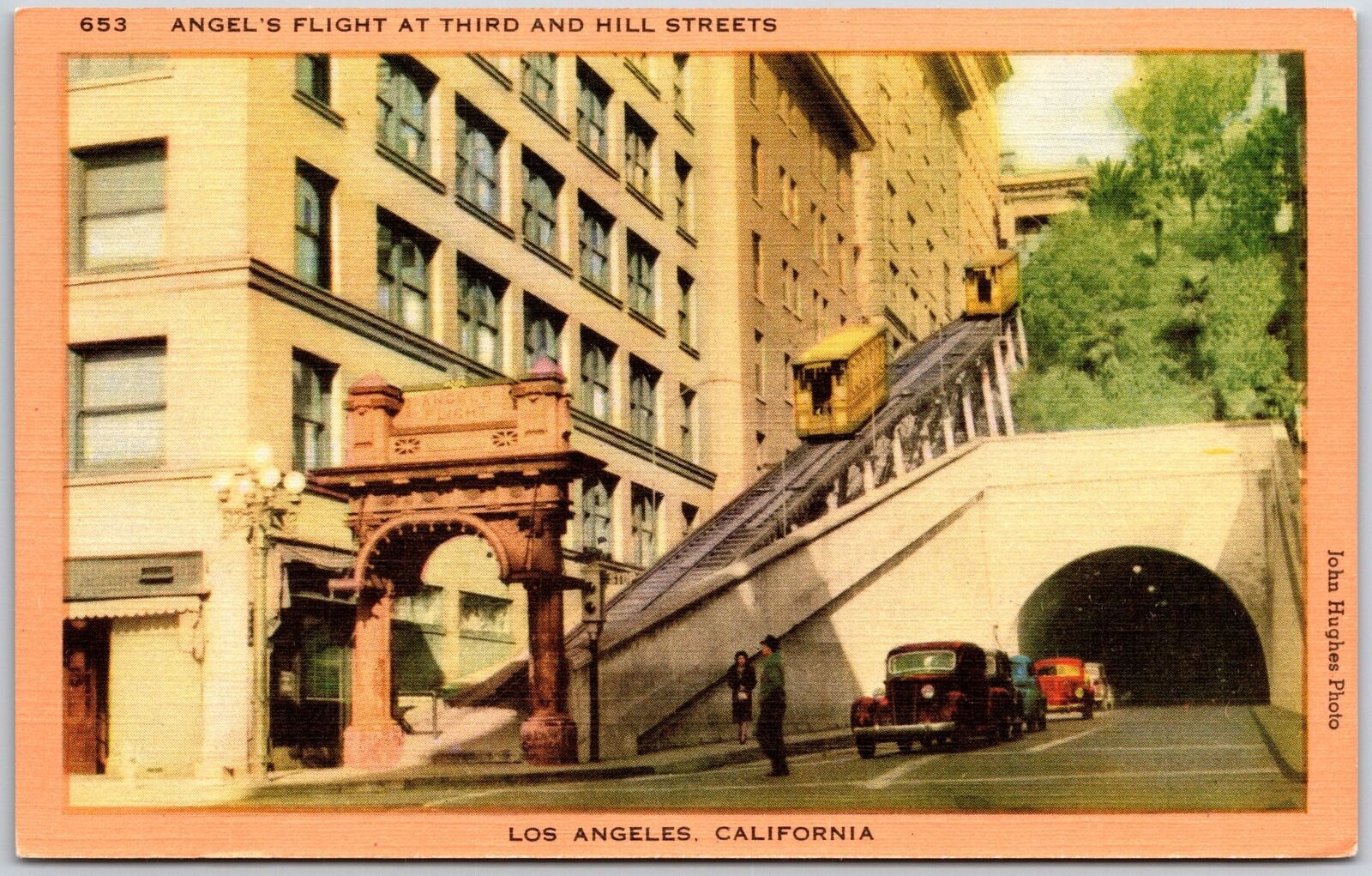 Angels Flight 3rd & Hill Streets Los Angeles California CA Incline Rail ...