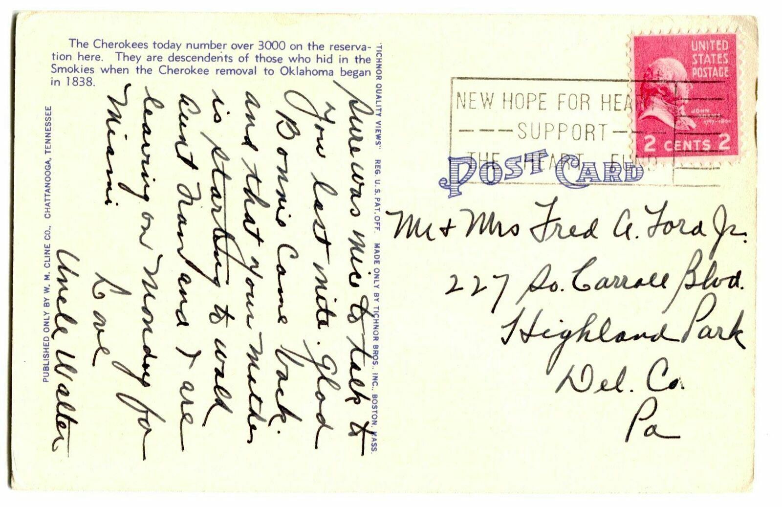 Postcard Native American Chief Standing Deer Cherokee Indian ...