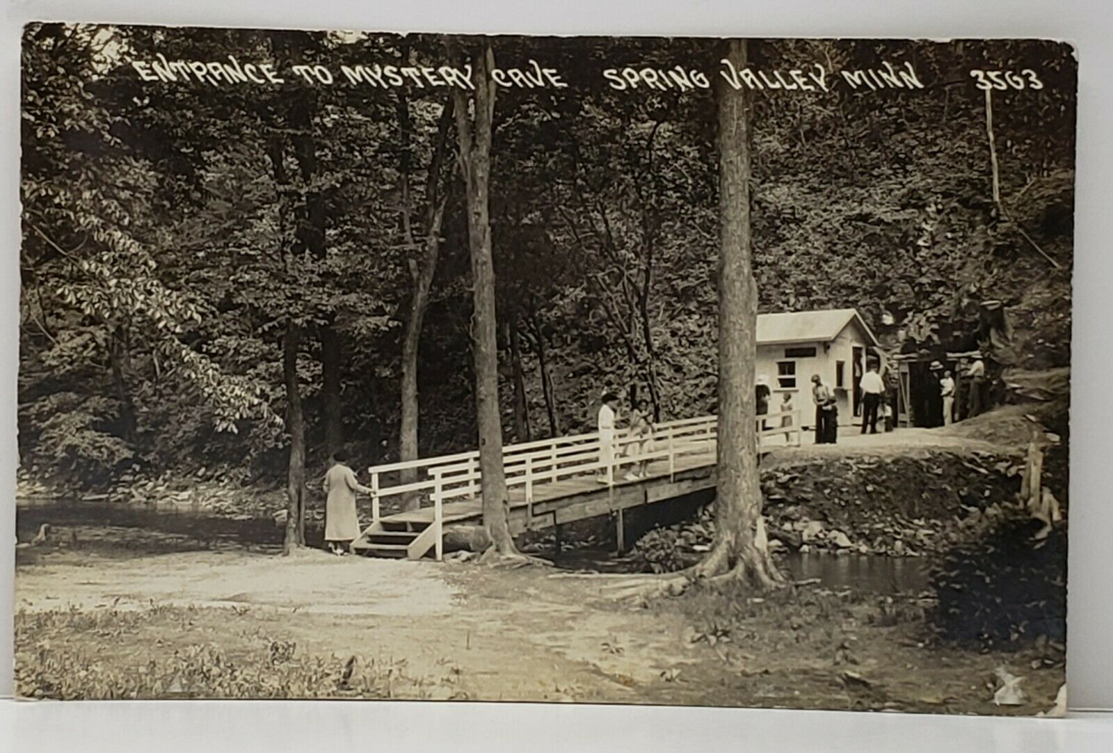RPPC Spring Valley Minnesota ENTRANCE TO MYSTERY CAVE Real Photo ...