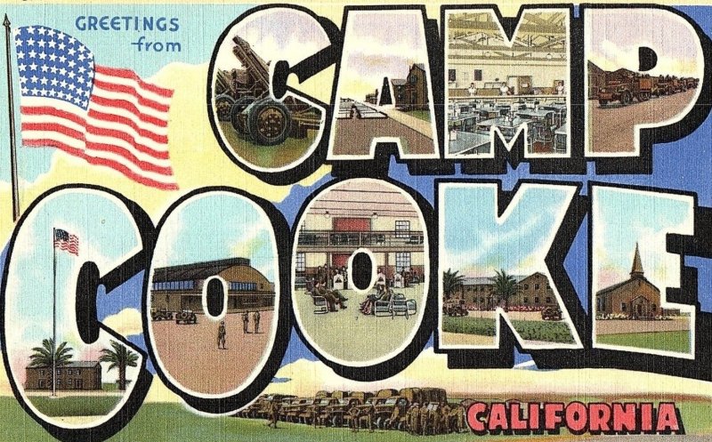 Vintage Camp Cooke US Army Armored Training Santa Barbara Co, CA ...