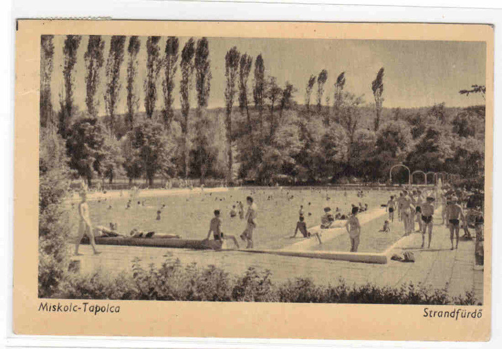 Swimming Pool Strandfurdo Miskolc-Tapolca Hungary 1959 postcard ...