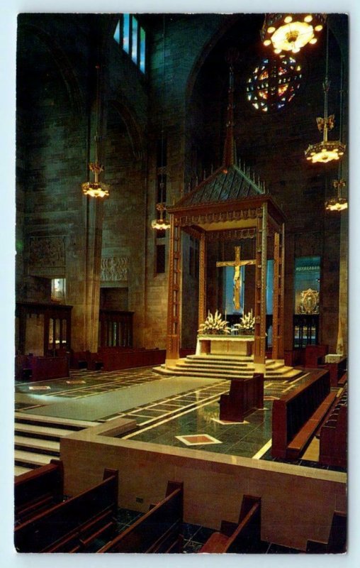 BALTIMORE, Maryland MD ~ Main Altar CATHEDRAL of MARY OUR QUEEN c1960s ...