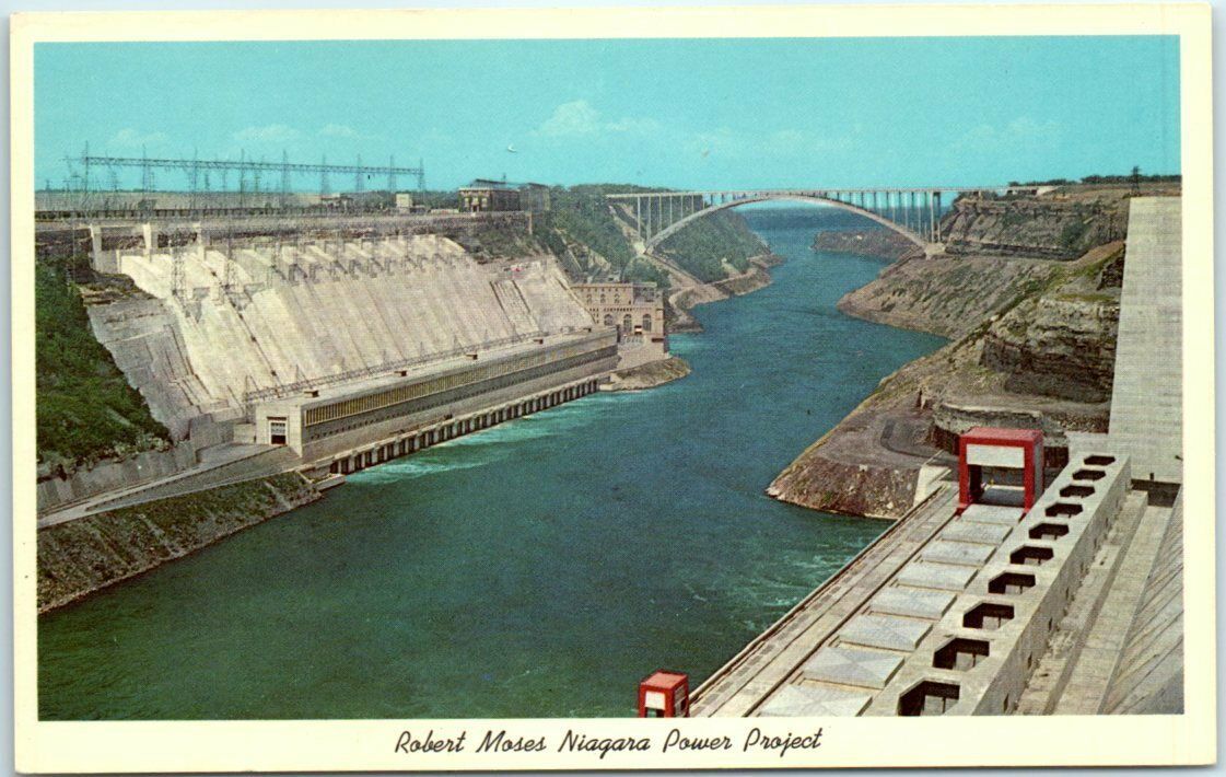 Postcard - Robert Moses Niagara Power Project, Niagara Falls, New York ...