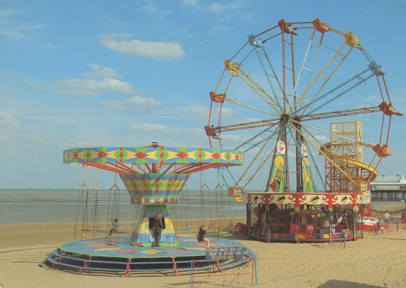 Cleethorpes Fair Rides on Beach Big Wheel Lincs 1990s Postcard | Topics ...