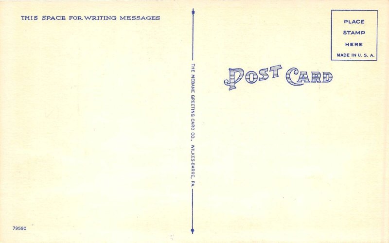 Scranton Pennsylvania 1940s Postcard State Hospital | United States ...