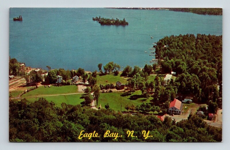 Eagle Bay New York Eagle Bay Park Shoreline Birds Eye View Chrome ...
