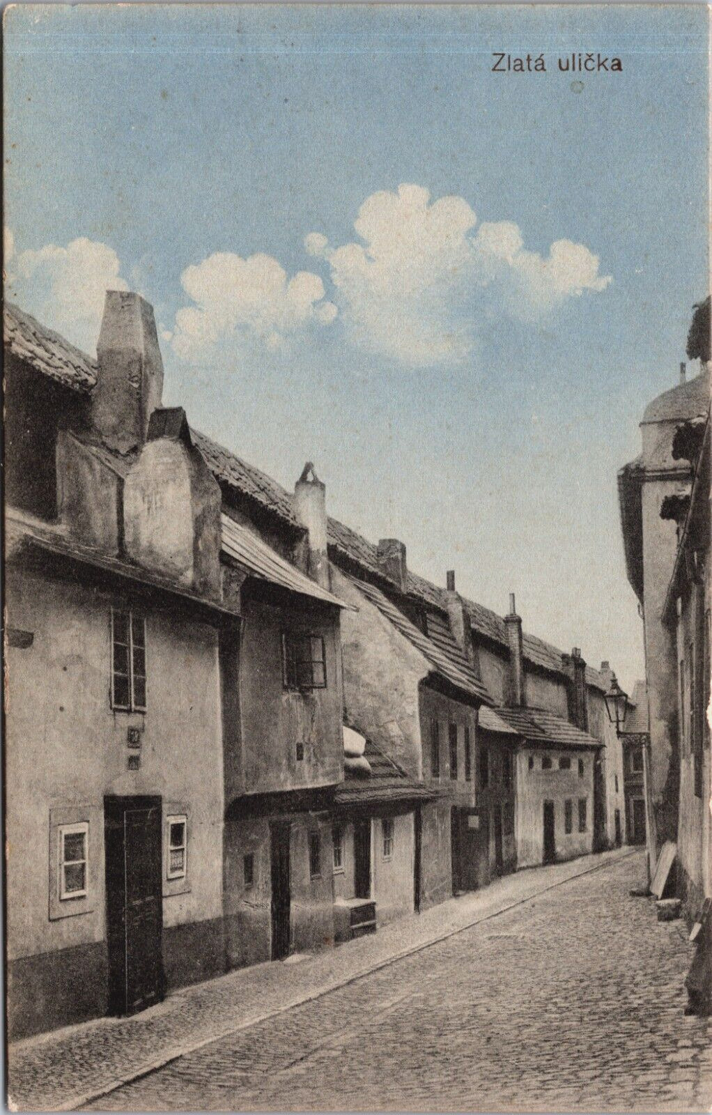 Czech Republic Prague Prag Zlatá Ulicka Golden Lane Vintage Postcard ...