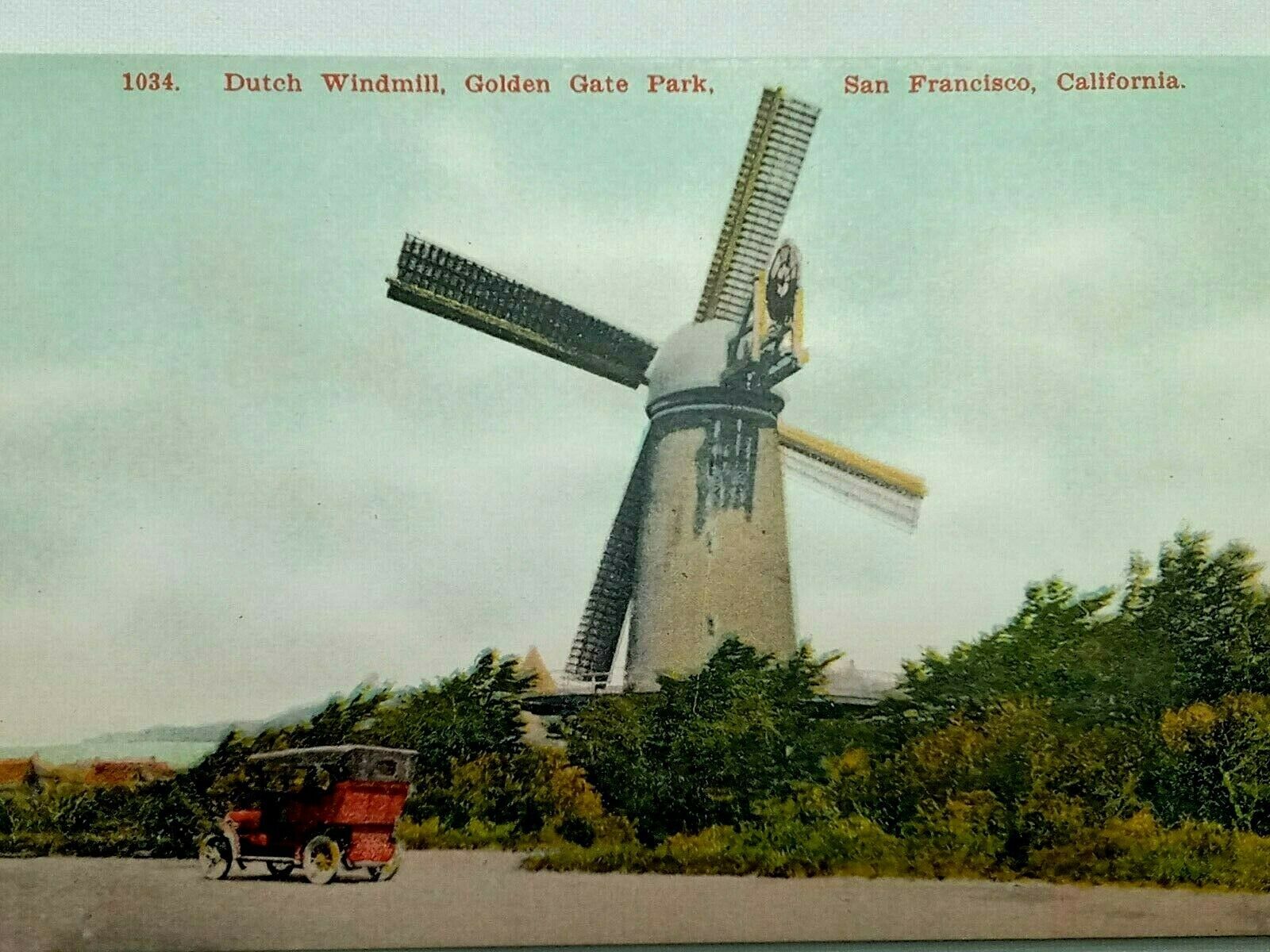 Vintage Postcard Dutch Windmill Golden Gate Park San Francisco CA ...