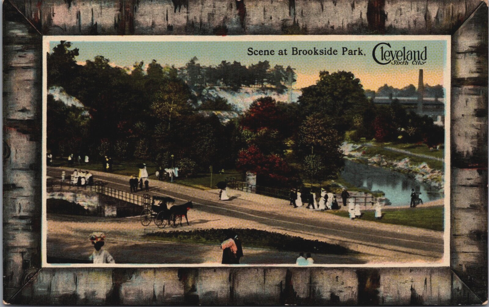 Scene at Brookside Park Cleveland Ohio Vintage Postcard C039 | United ...