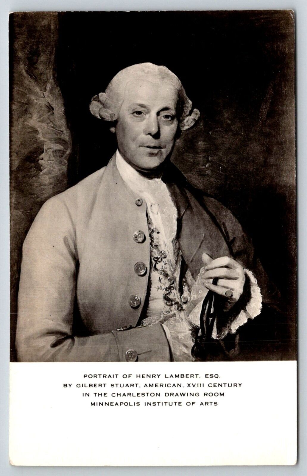 Rhode Island Colonial Artist Gilbert Stuart Portrait of Henry Lambert ...