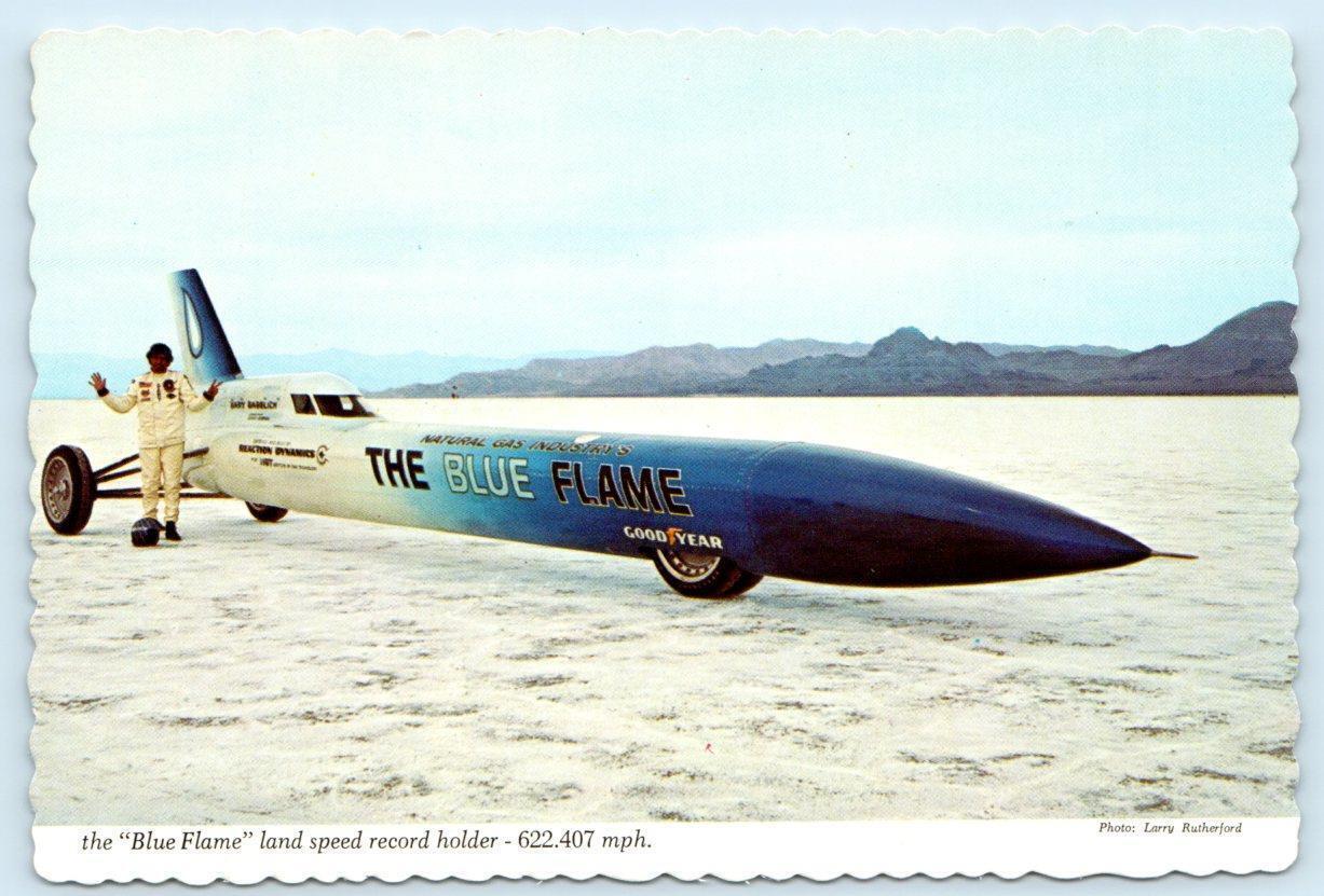 BONNEVILLE SALT FLATS Gary Gabelich BLUE FLAME Speed Record 1970~4"x6 ...