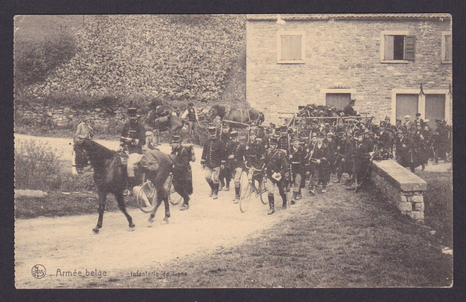 Postcard Armée Belge (Belgian Army) WWI, Line infantry | Europe ...
