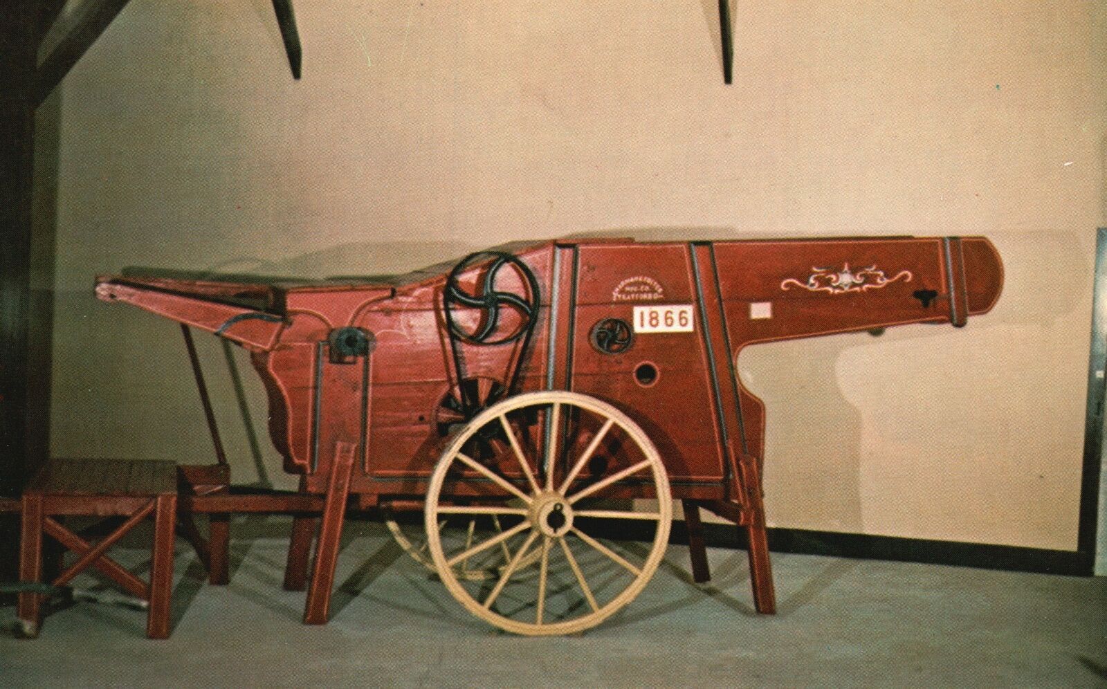 Vintage Postcard Threshing Machine Huron County Pioneer Museum Goderich ...