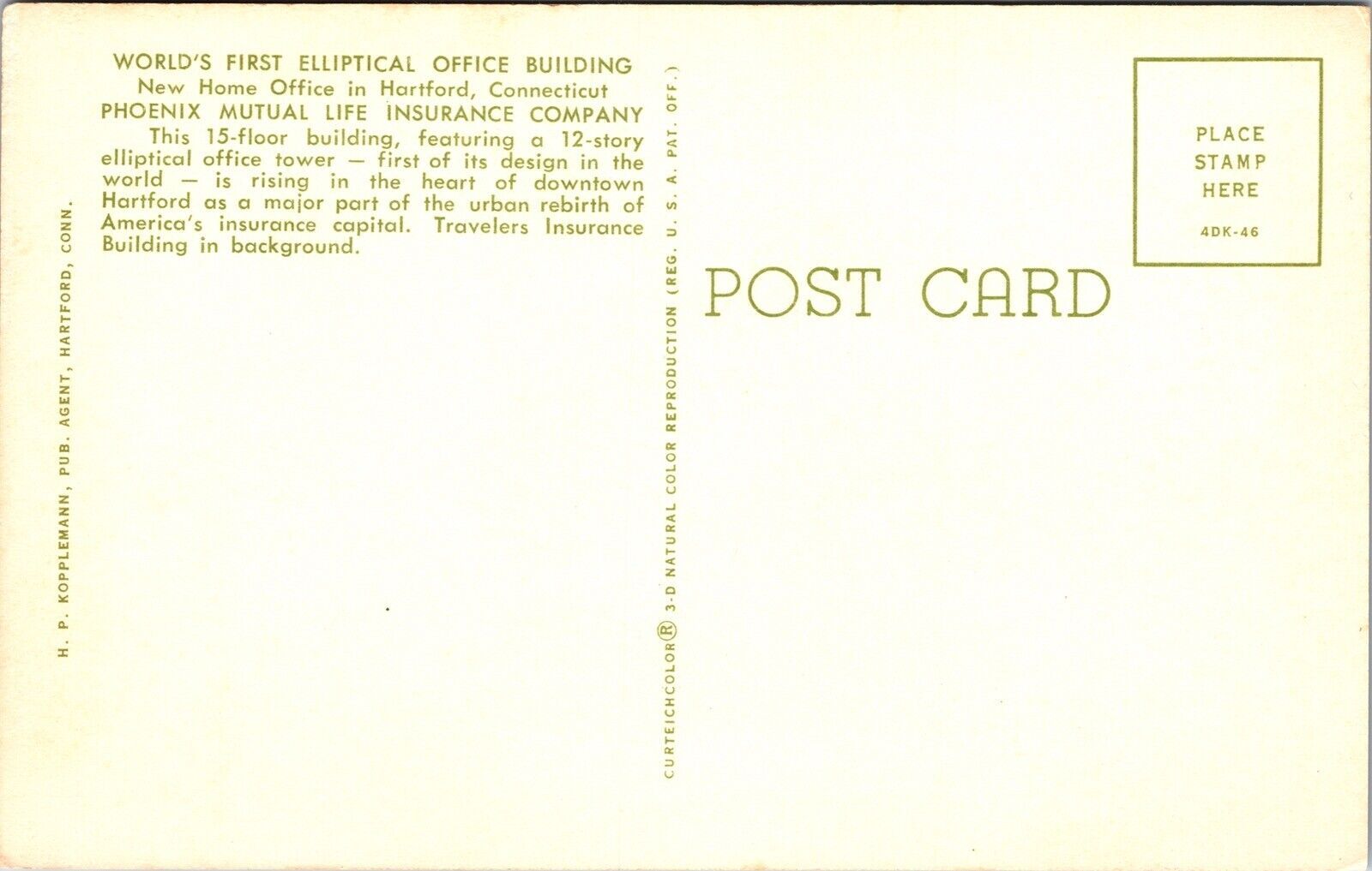 Worlds First Elliptical Office Building Hartford Connecticut CT ...