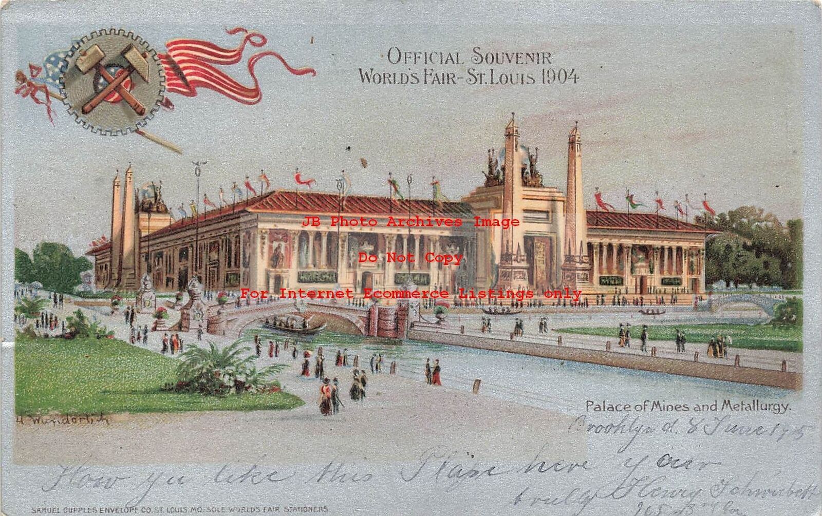 1904 St Louis Worlds Fair, Palace of Mines & Metallurgy, Sam Cupples ...