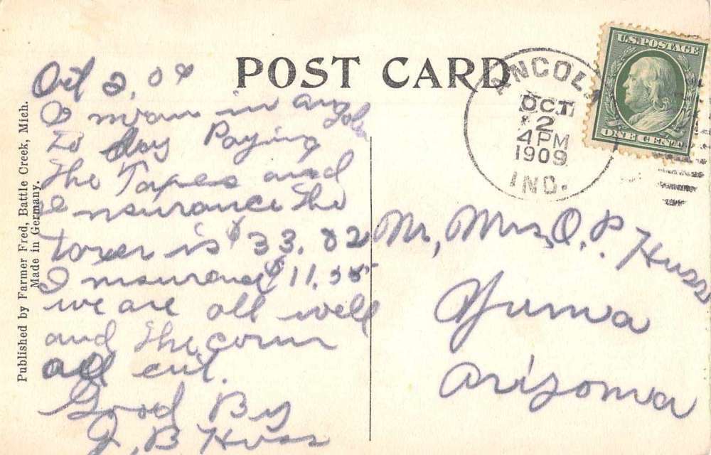 Angola Indiana Lake Shore Station Vintage Postcard AA4267 | Africa ...