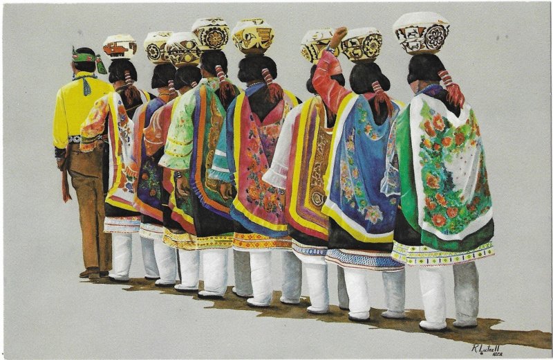 Traditional Native American Water Ceremonial Painting by Richard ...