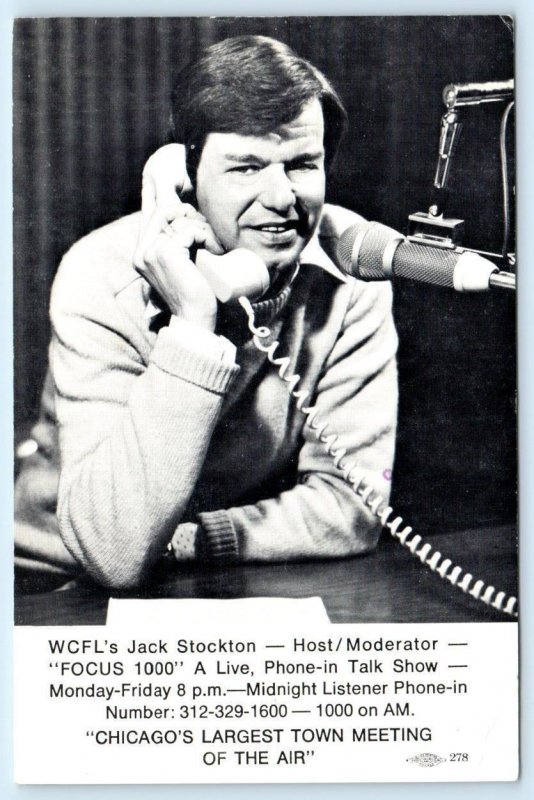 Radio Host JACK STOCKTON of WCFL Chicago "Focus 1000" 1977 ~ 4"x6 ...