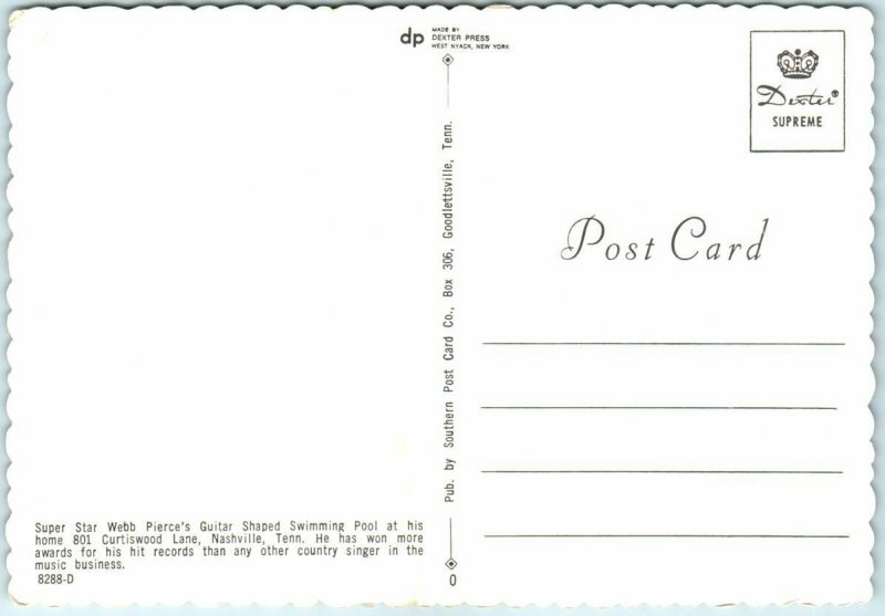 Webb Pierce and his Swimming Pool - 801 Curtiswood Lane, Nashville ...