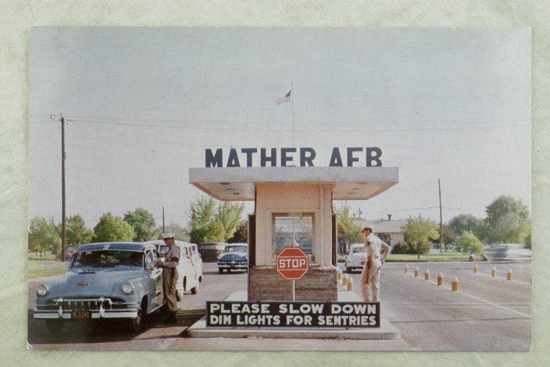 1950's Main Entrance Gate Mather AFB, Mather Field, Calif. Vintage ...
