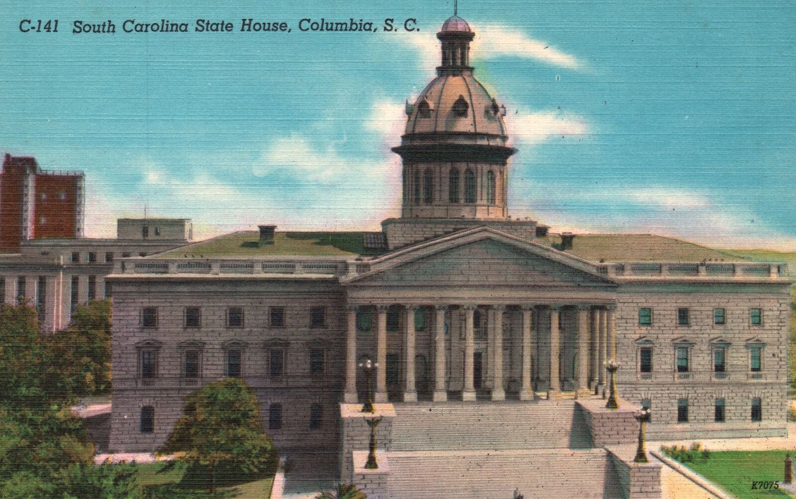 Vintage Postcard 1930s South Carolina State House Building Columbia SC ...