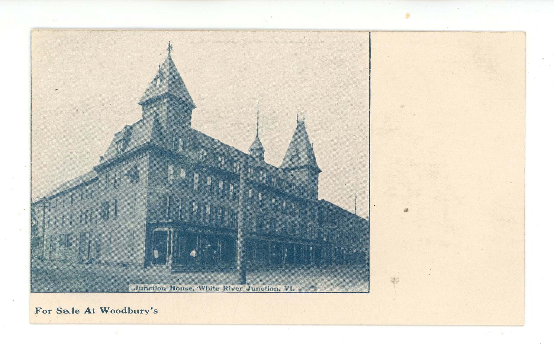 VT - White River Junction. Junction House ca 1901 (Private Mailing Card ...