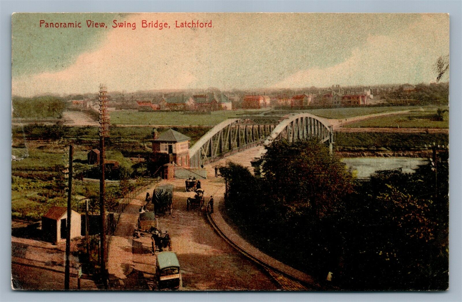 England Latchford Swing Bridge Antique Postcard W/ Stamp | Europe ...