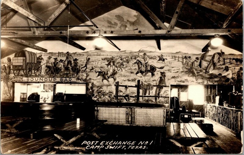 Vtg Camp Swift Texas TX Interior Post Exchange #1 RPPC 1950s Postcard ...
