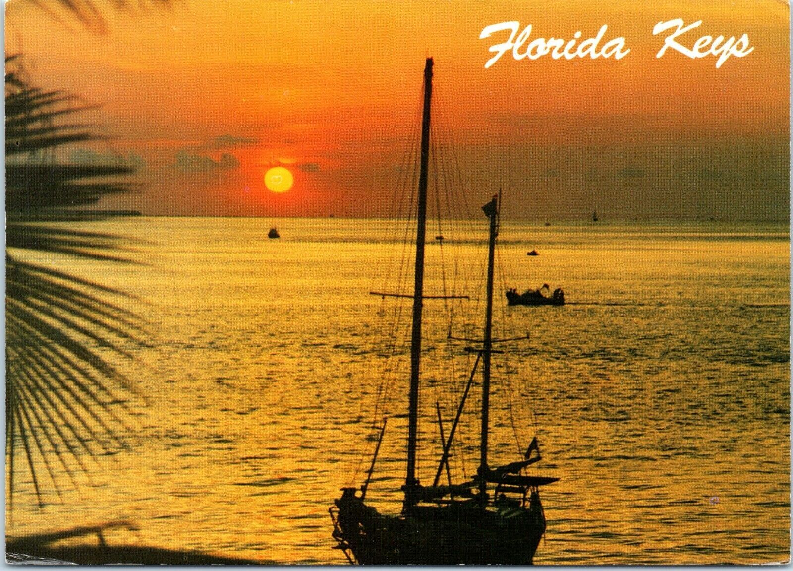 Vintage Postcard 1980s Florida Keys Another day Comes to An End Miami ...