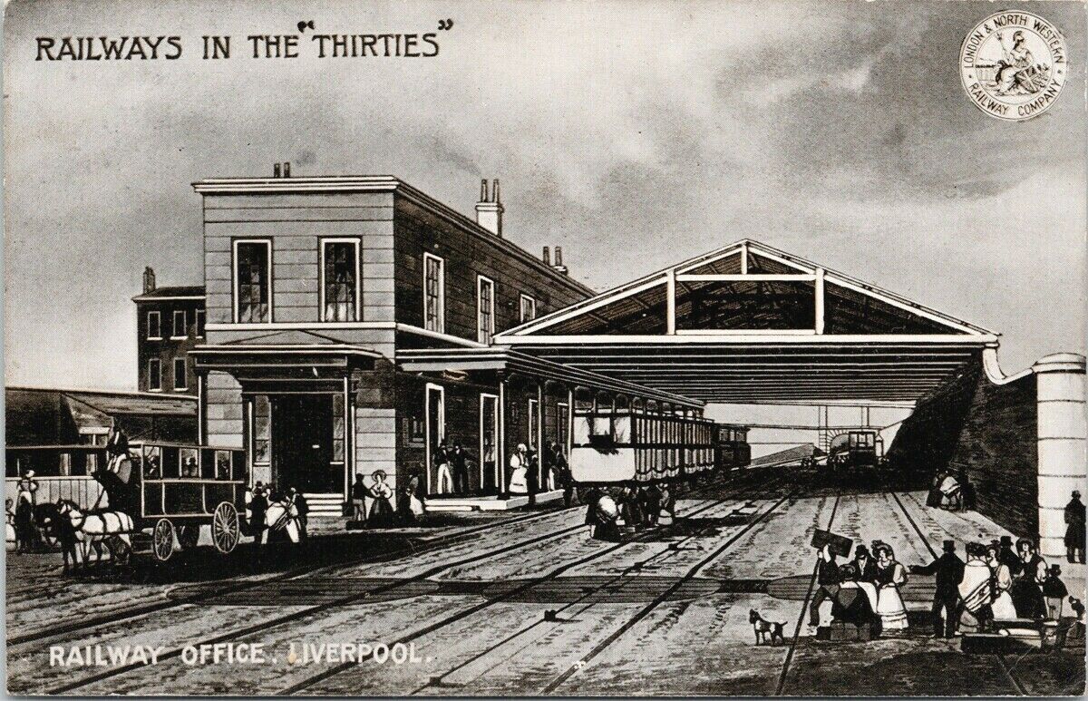 Railway Office Liverpool England UK In The Thirties London & NW ...