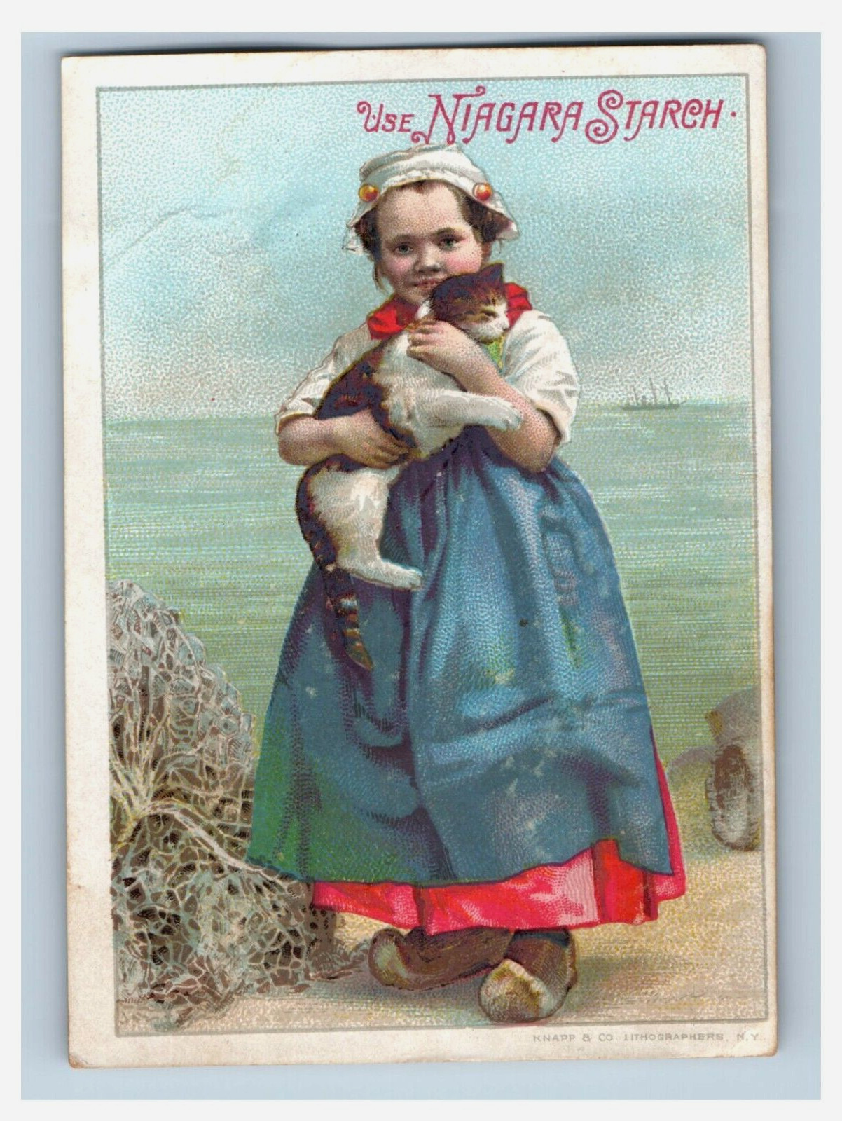 1880s Niagara Starch Dutch Girl & Cat Baker Boy Cute Girls Set Of 5 ...