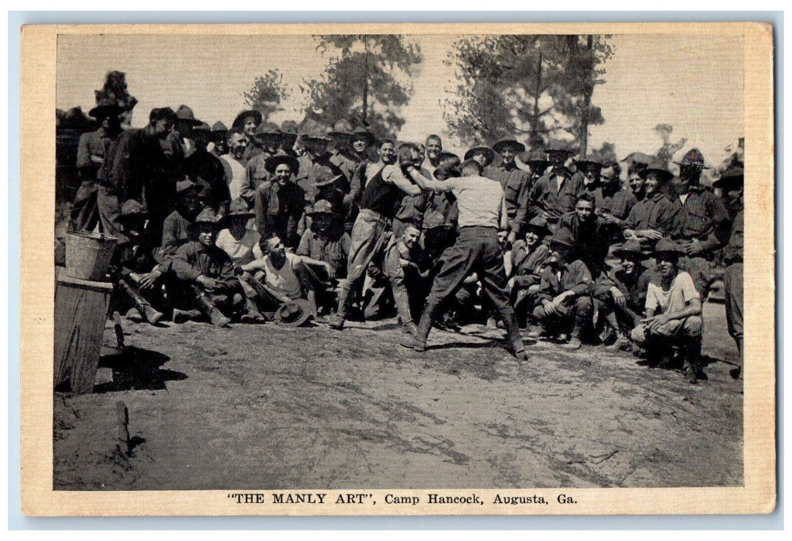 c1940's "The Manly Art" Camp Hancock Augusta Georgia GA WW2 Vintage ...