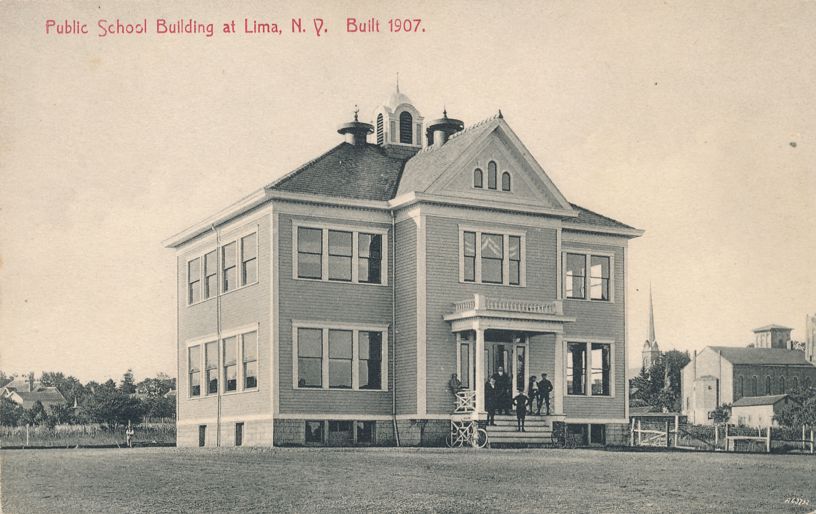 Lima NY, New York - Public School Building built in 1907 - DB | United ...