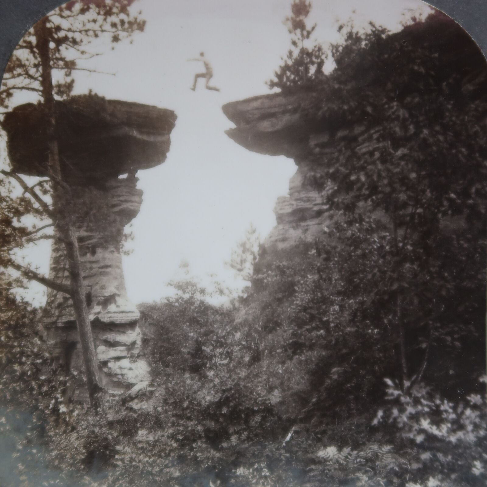 1900s Daredevil Man Leaping Dangerous Jump Wisconson Dells Wis ...