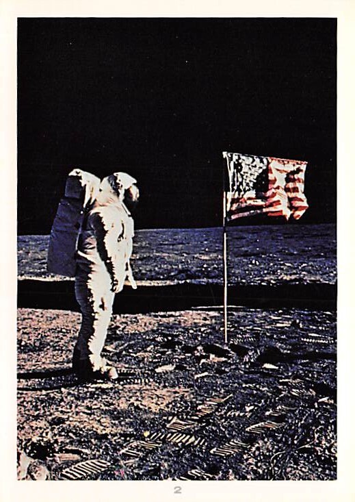 Man Walk On Moon View Images | Topics - Astronomy, Postcard / HipPostcard