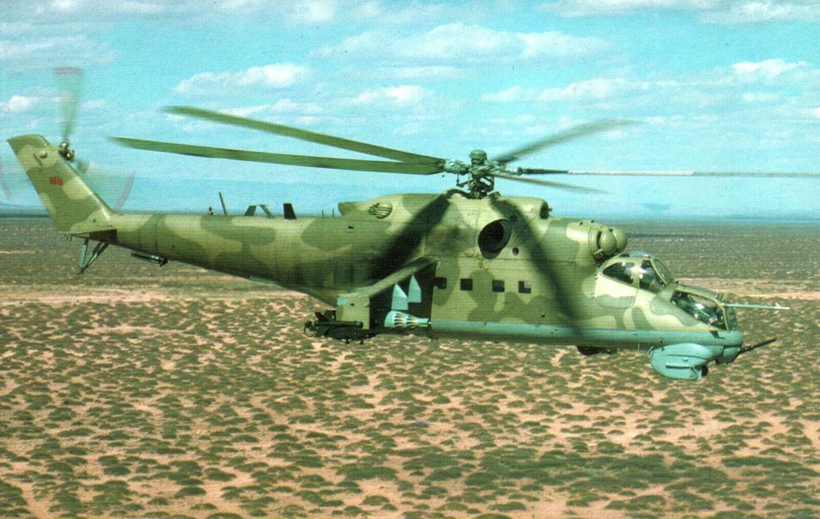 Mi-24 Hind Attack Helicopter Russian Assault Transport & Gunship ...