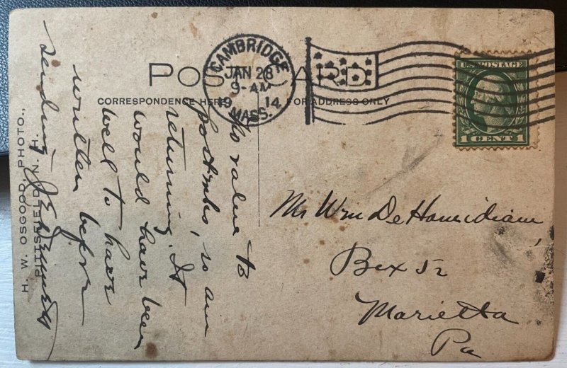 Vintage Postcard 1914 Old Farm House, Barnstead Parade NH *REAL PHOTO ...