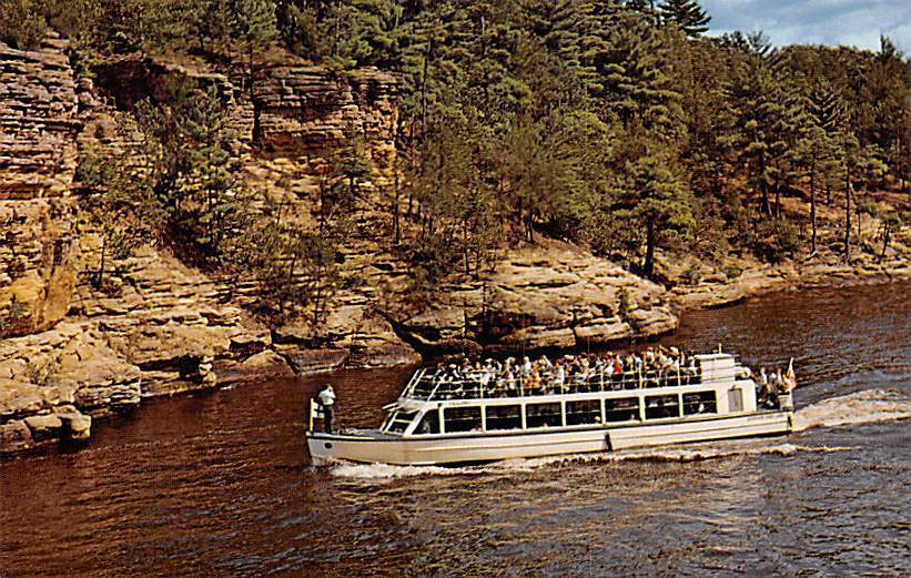 At The Jaws Of The Dells Boat Line Fleet - Wisconsin Dells, Wisconsin ...