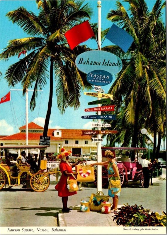 2~4X6 Postcards Nassau, Bahamas RAWSON SQUARE & BAY STREET SCENE ...