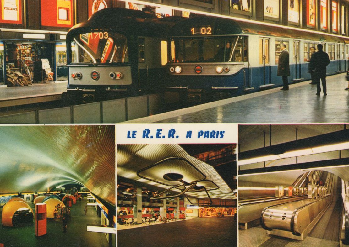 Le RER A Paris French Metro Auber Station Postcard | Europe - France ...