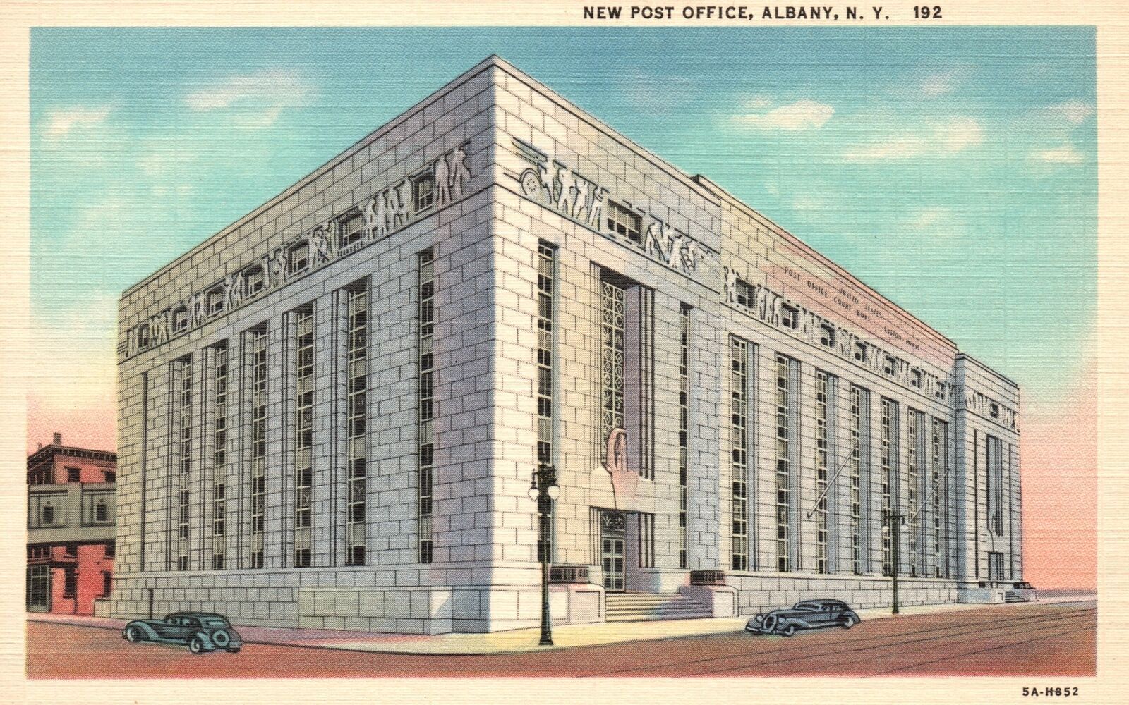 Vintage Postcard 1930's United States Post Office Building Albany New ...