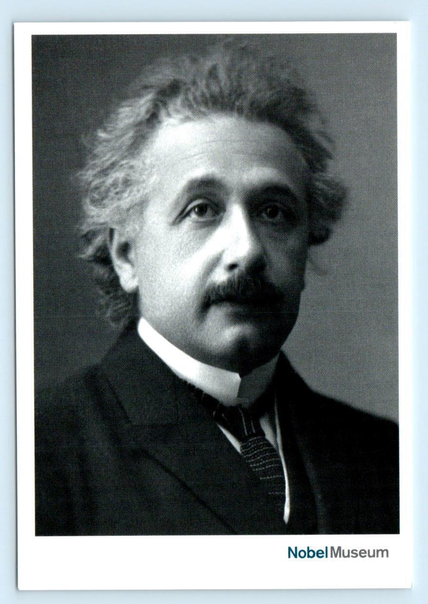 ALBERT EINSTEIN Portrait NOBEL MUSEUM~ Physics Winner 1921~4"x6" Modern ...
