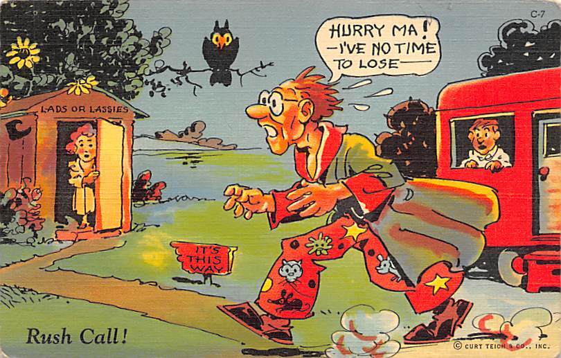 Outhouse Comic Unused | Topics - Cartoons & Comics - Comics, Postcard ...