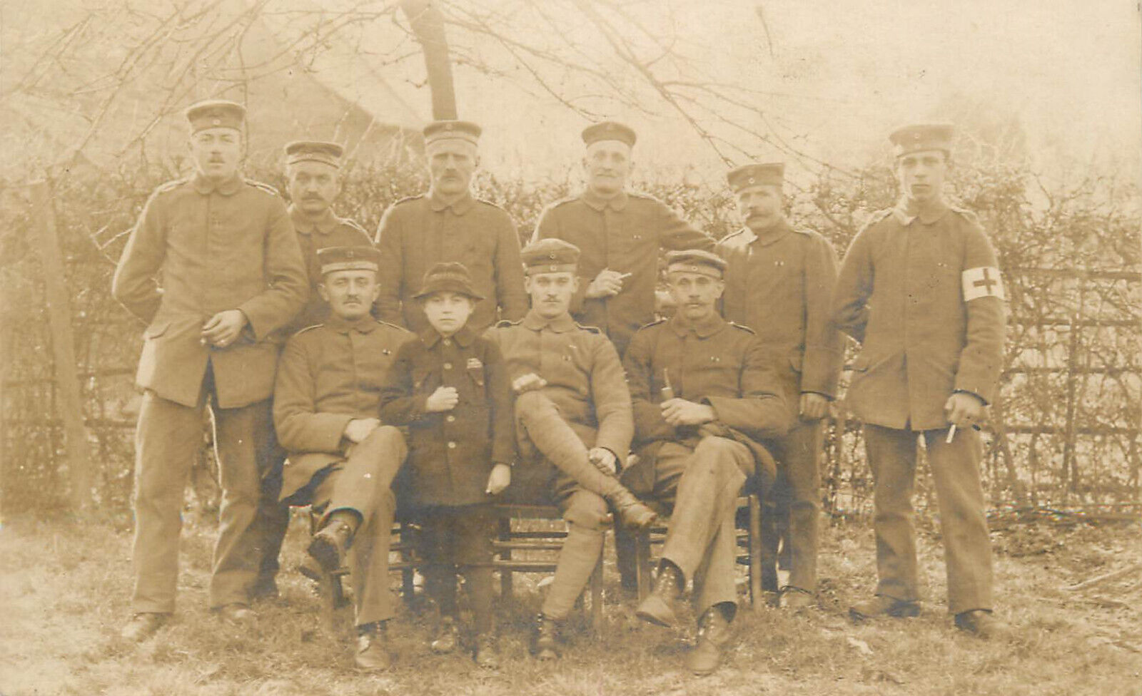 German army regiment group photo military uniforms sanitery soldier ...