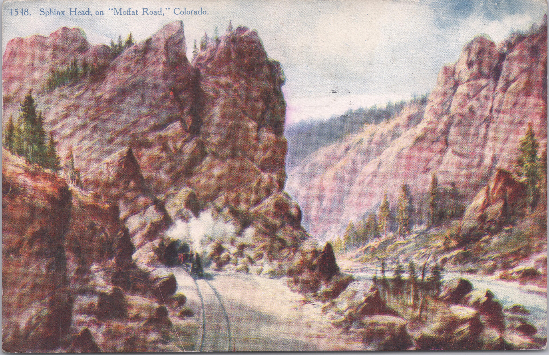 Sphinx Head on "Moffat Road" Colorado - 1910 | United States - Colorado ...